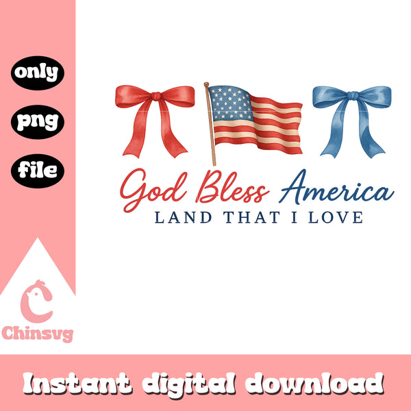 God bless america land that i love png, 4th of july logo png – Chinsvg