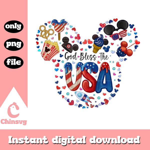 God bless the usa mickey mouse png, mickey mouse freedom day png – Chinsvg
