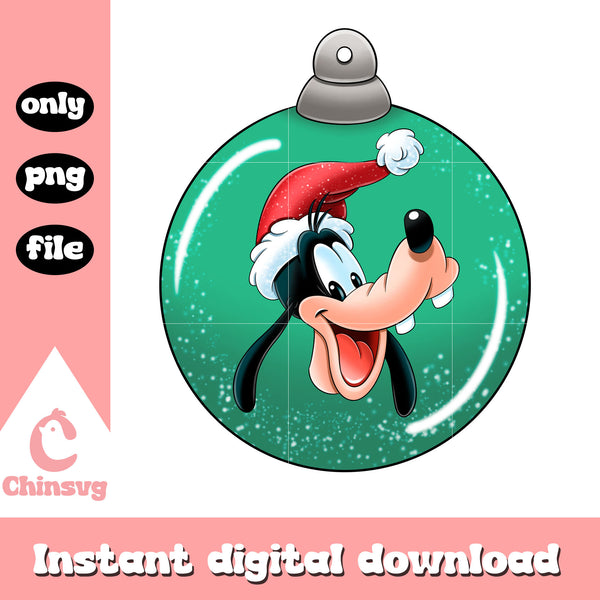 Goofy christmas ball design png, disney mickey mouse christmas png ...