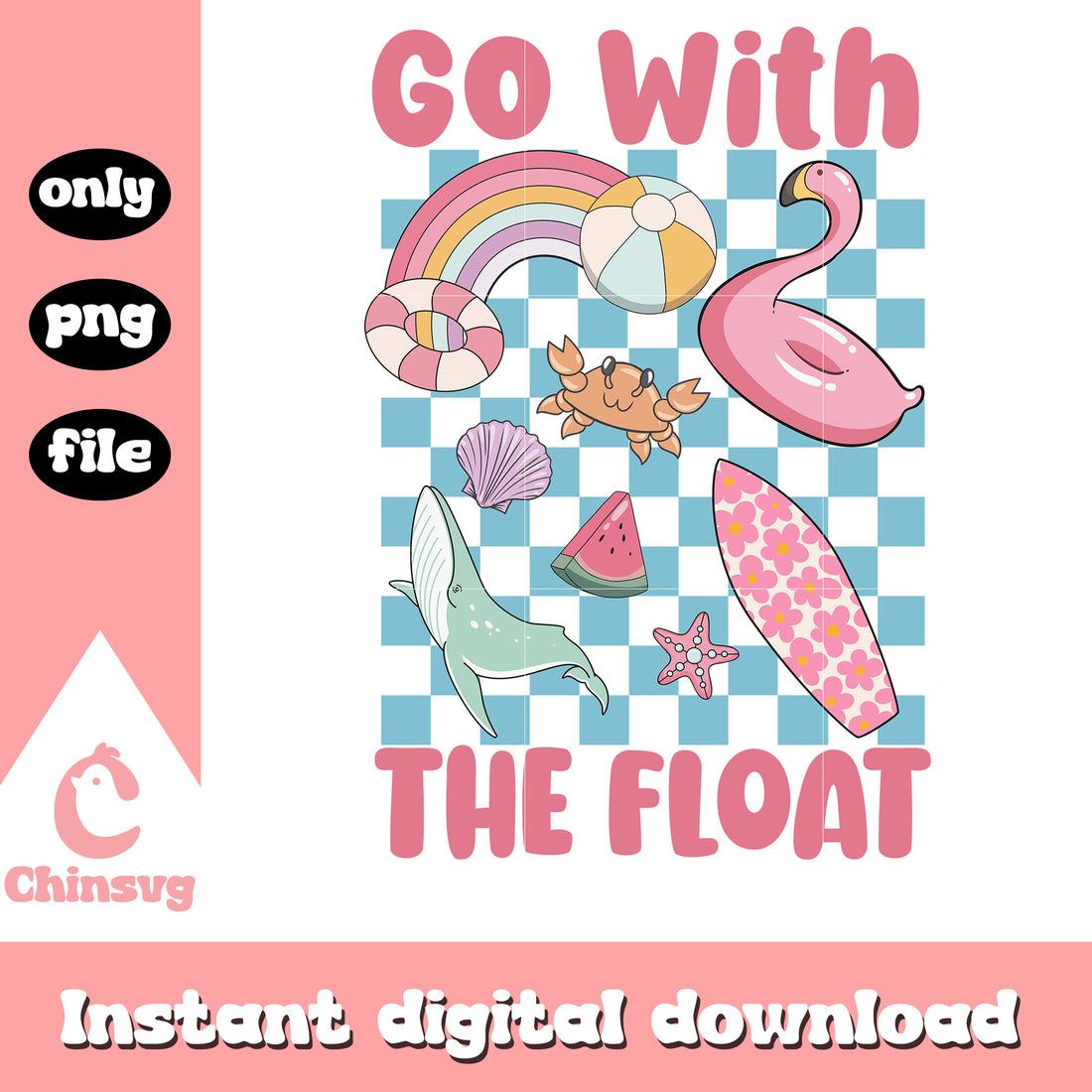 Go with the float design png, summer symbols png, summer logo png – Chinsvg