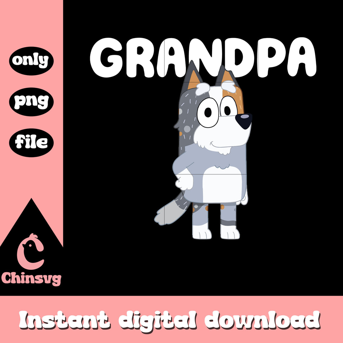 Grandpa character png, bluey cast png, cartoon characters png – Chinsvg
