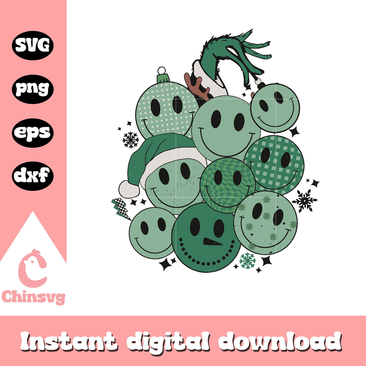 Grinch hands smiley face christmas svg, grinch hands svg – Chinsvg