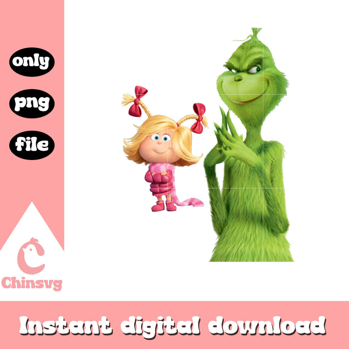 Grinch cindy lou christmas design png, grinch and cindy lou png – Chinsvg