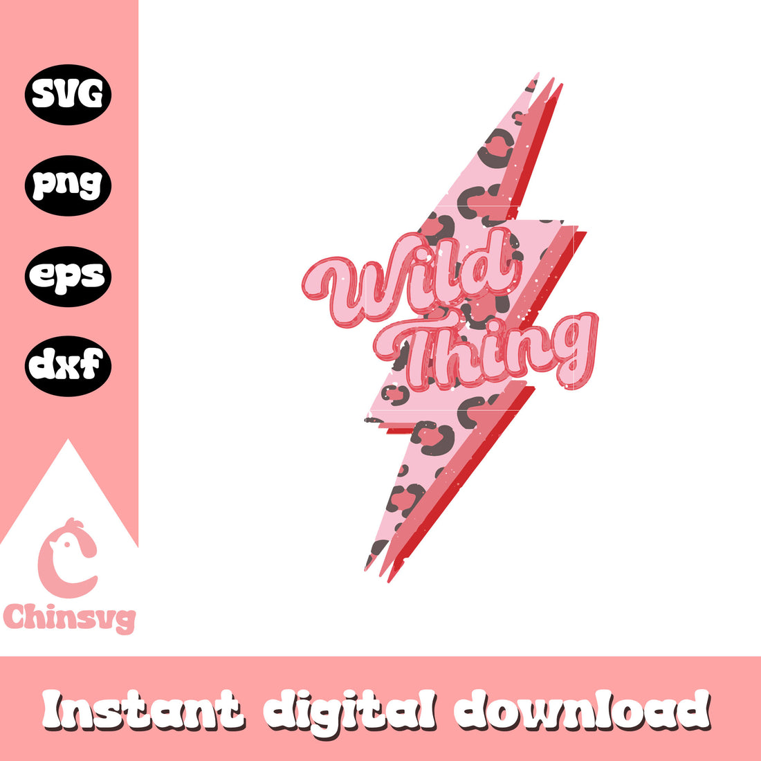 Groovy lightning bolt wild thing design svg, wild things svg – Chinsvg