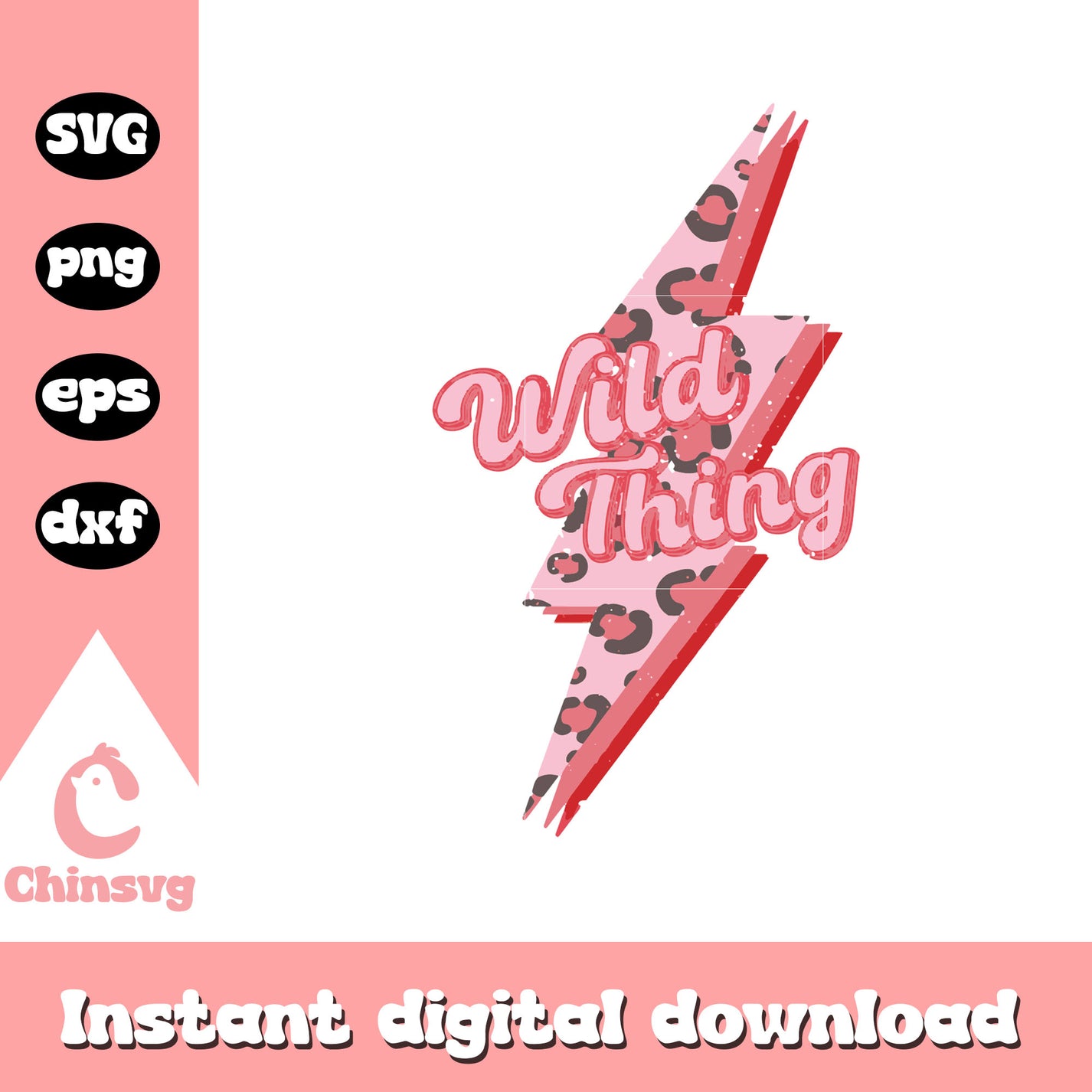Groovy lightning bolt wild thing design svg, wild things svg – Chinsvg
