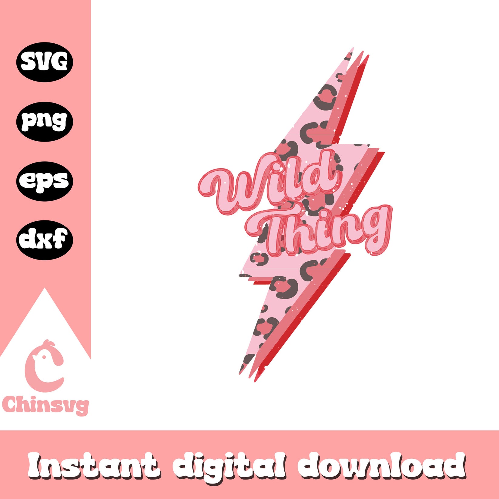 Groovy lightning bolt wild thing design svg, wild things svg – Chinsvg