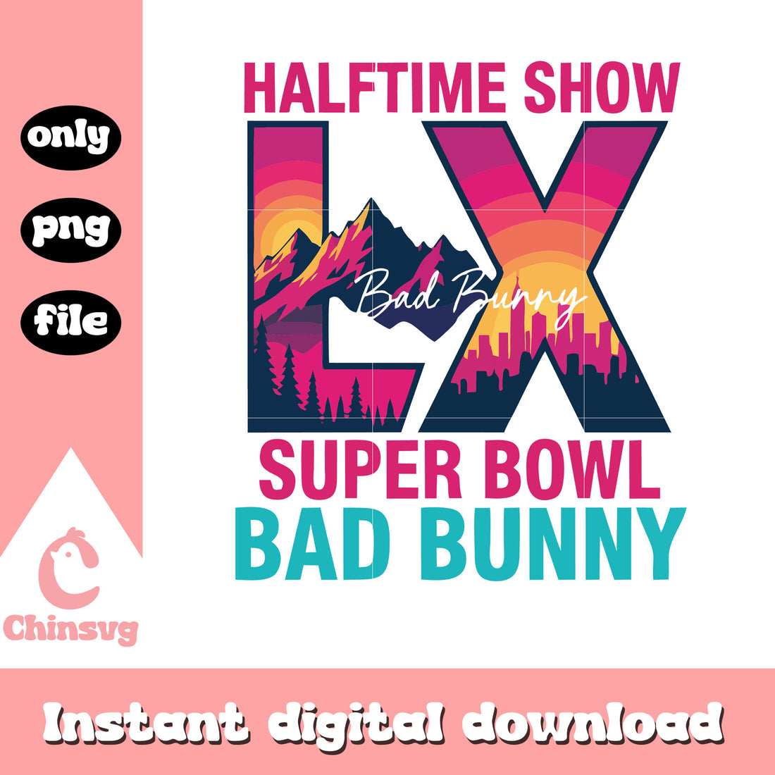Halftime show super bowl svg, bad bunny nfl svg, football nfl svg – Chinsvg