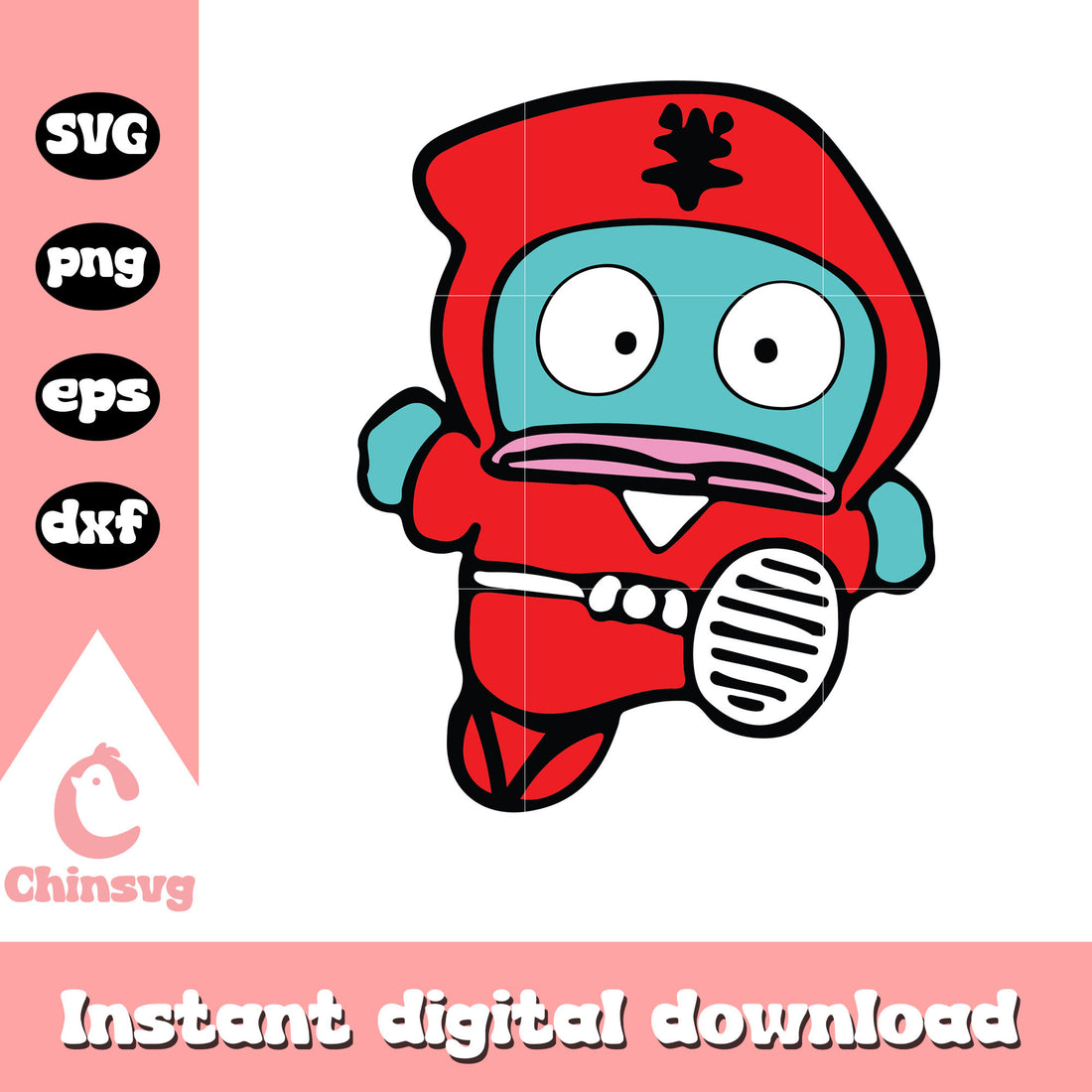 Hangyodon halloween design svg, hangyodon sanrio svg, hello kitty svg ...