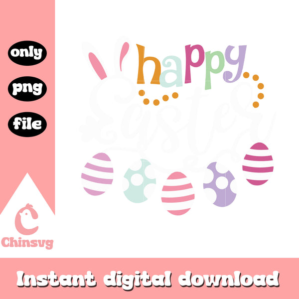 Happy easter font design png, happy easter day png, easter png – Chinsvg