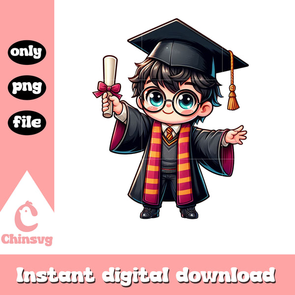 Harry potter chibi graduation design png, harry potter movies png – Chinsvg