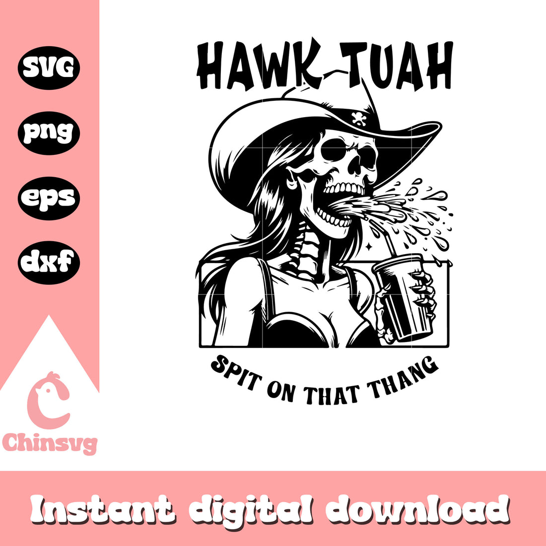 Hawk tuah spit on that thang svg, skeleton cowboy svg, cowboy svg – Chinsvg
