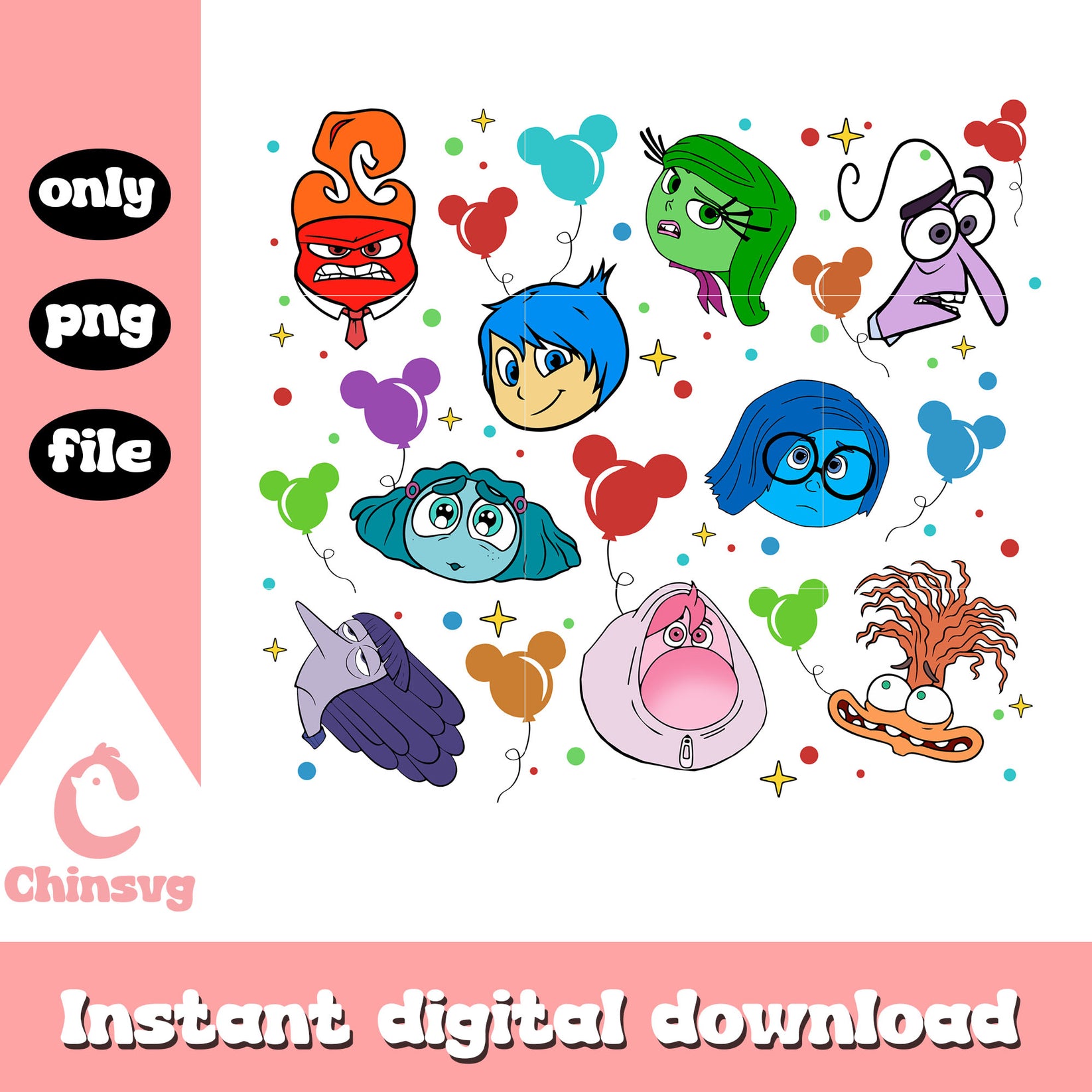 Head characters inside out png, inside out characters png – Chinsvg
