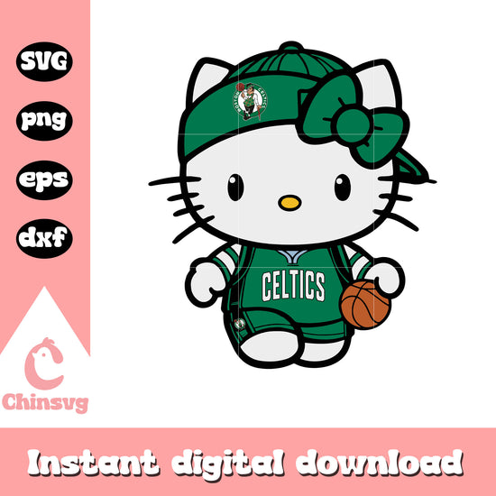 Hello Kitty Boston Celtics nba svg, hello kitty nba svg – Chinsvg