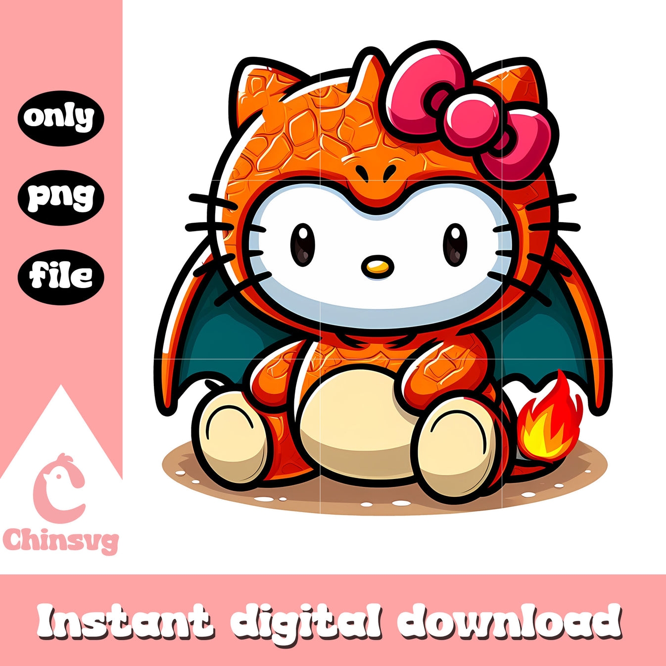 Hello Kitty Charizard costume png, pokemon characters png – Chinsvg