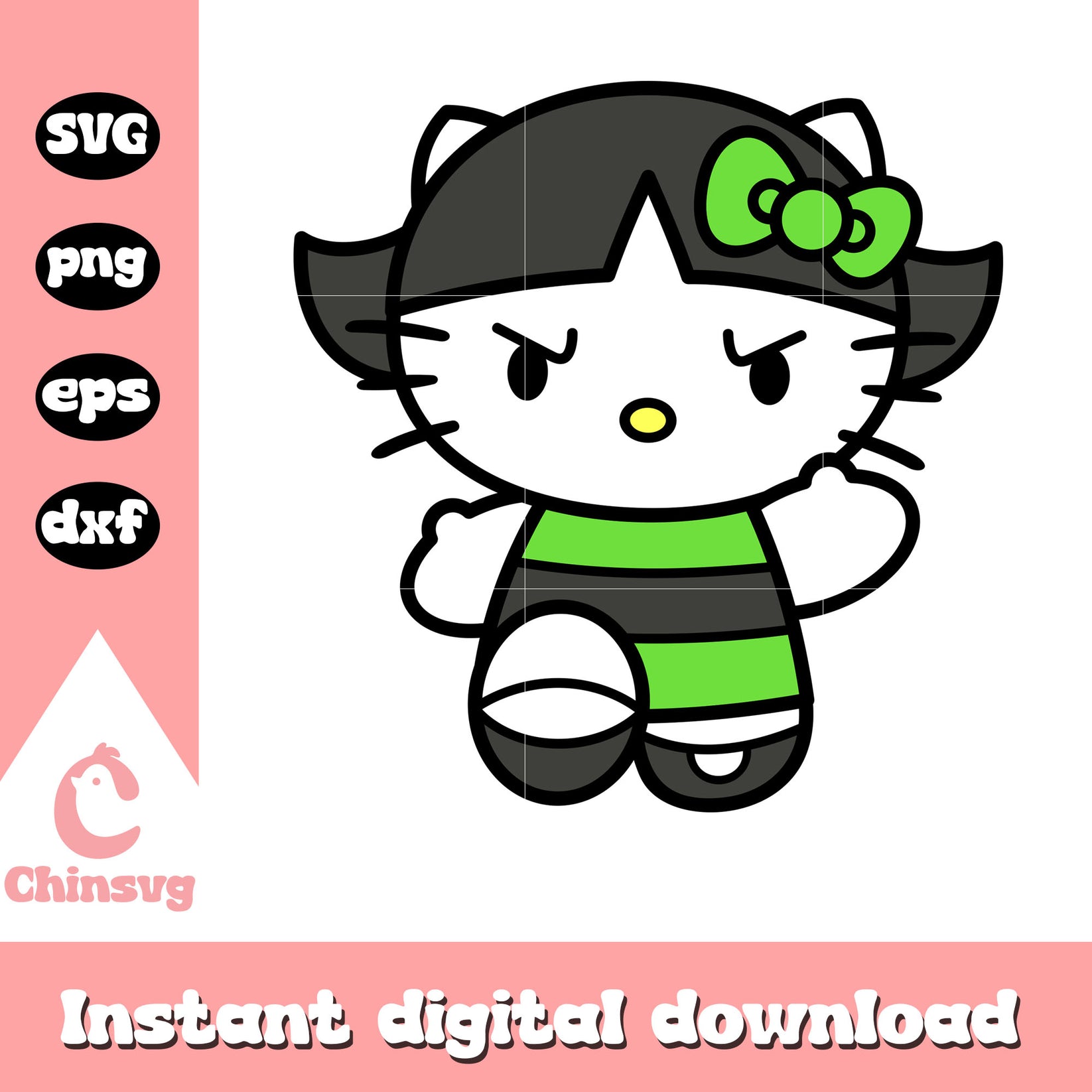 Hello Kitty buttercup svg, hello kitty svg, powerpuff girls svg – Chinsvg