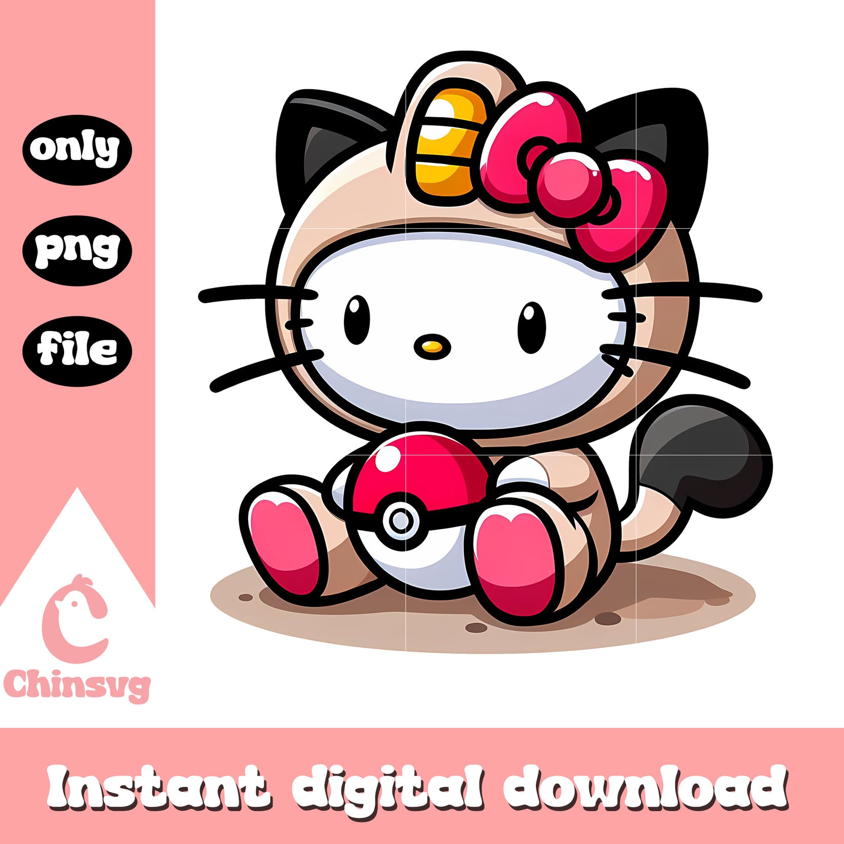 Hello Kitty meowth costume png, pokemon characters png – Chinsvg