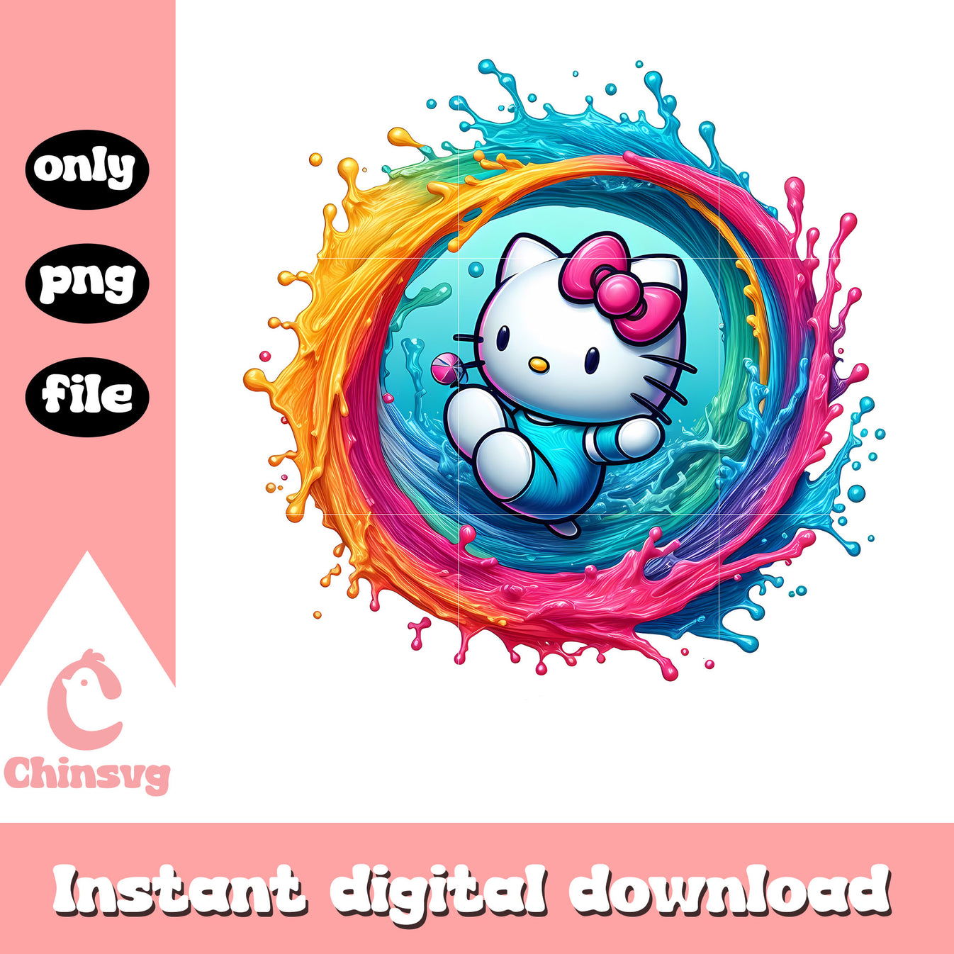 Hello kitty circle colorful png, sanrio characters png – Chinsvg