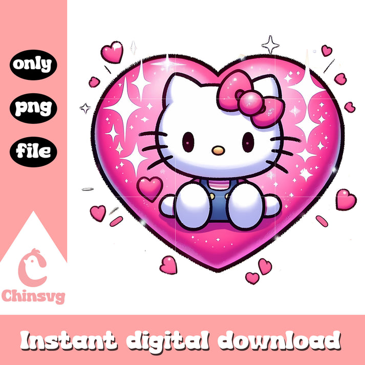 Hello kitty cute heart design png, heart shape png, valentine png – Chinsvg
