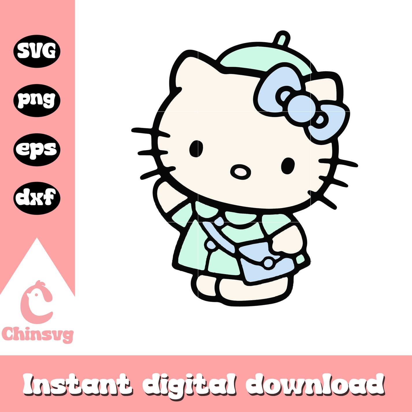 Hello kitty cute svg, hello kitty svg, cute sanrio hello kitty svg ...