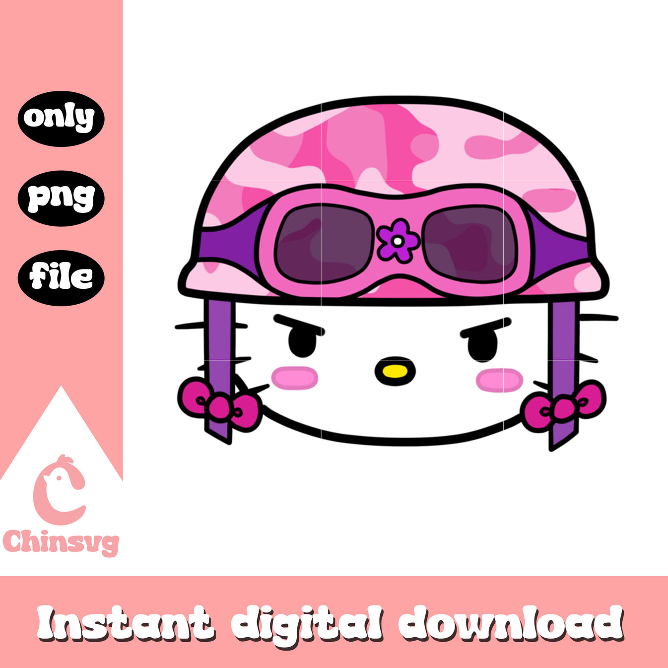 Hello kitty head and pink cap png, hello kitty head png – Chinsvg