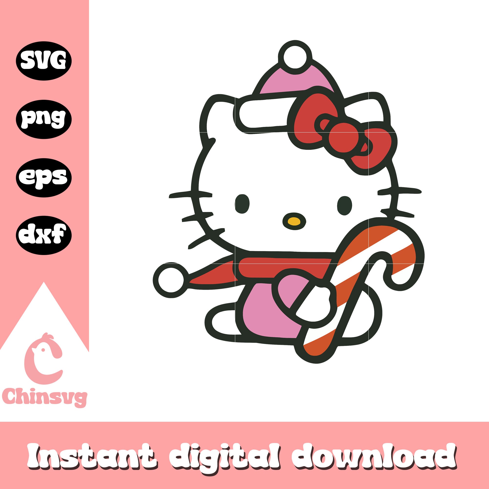 Hello kitty warm costume winter svg, hello kitty winter svg – Chinsvg