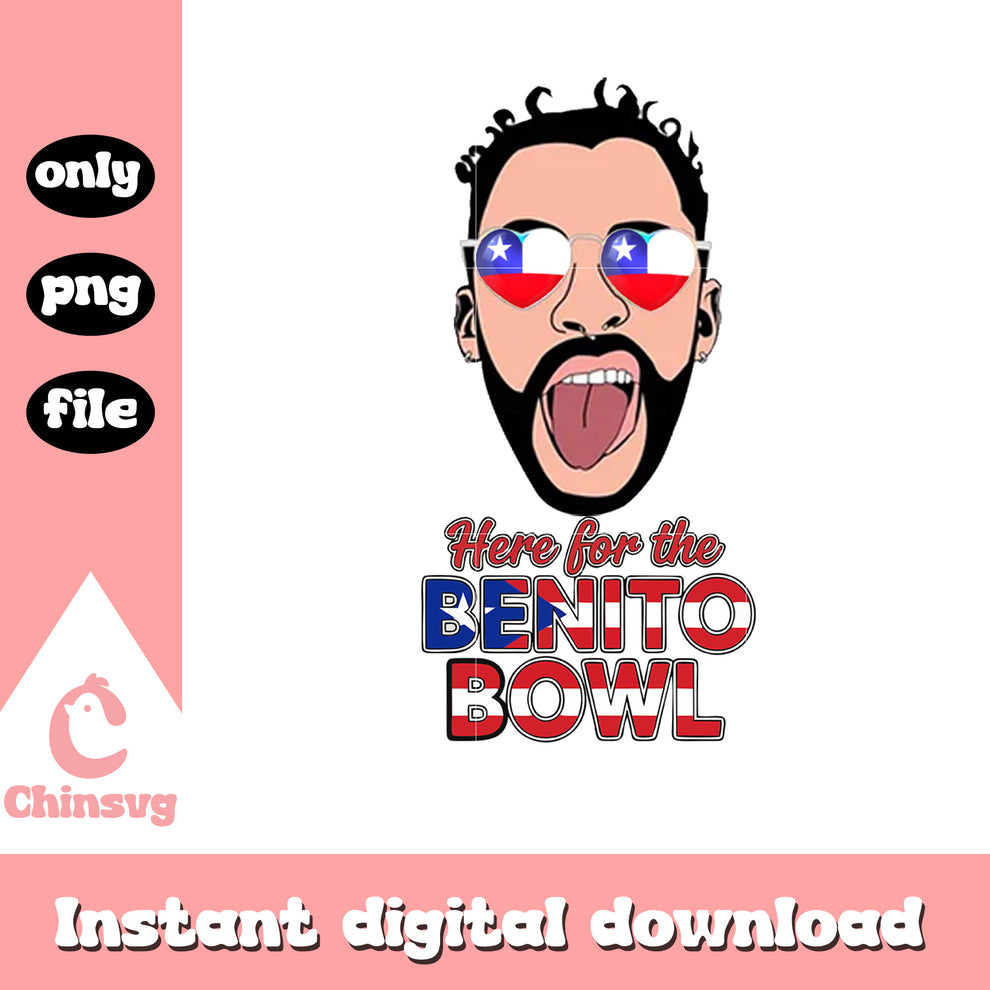Here for the benito bowl face png, bad bunny super bowl png – Chinsvg