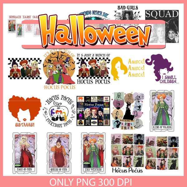 Hocus pocus cartoon halloween bunlde png, Hocus pocus png – Chinsvg