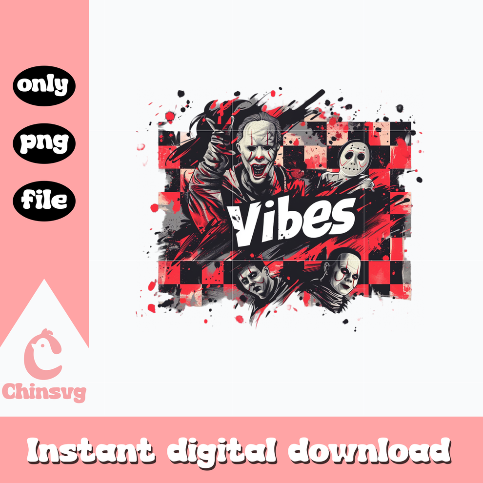 Horror Movie Characters vibes png, Movie png, Halloween png – Chinsvg