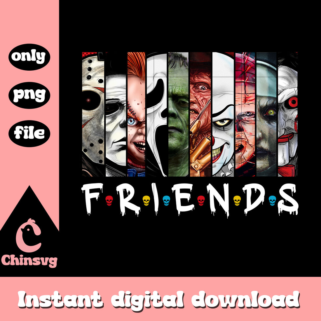 Horror Movies Friends Png, Horror Movies Png, horror friends png – Chinsvg