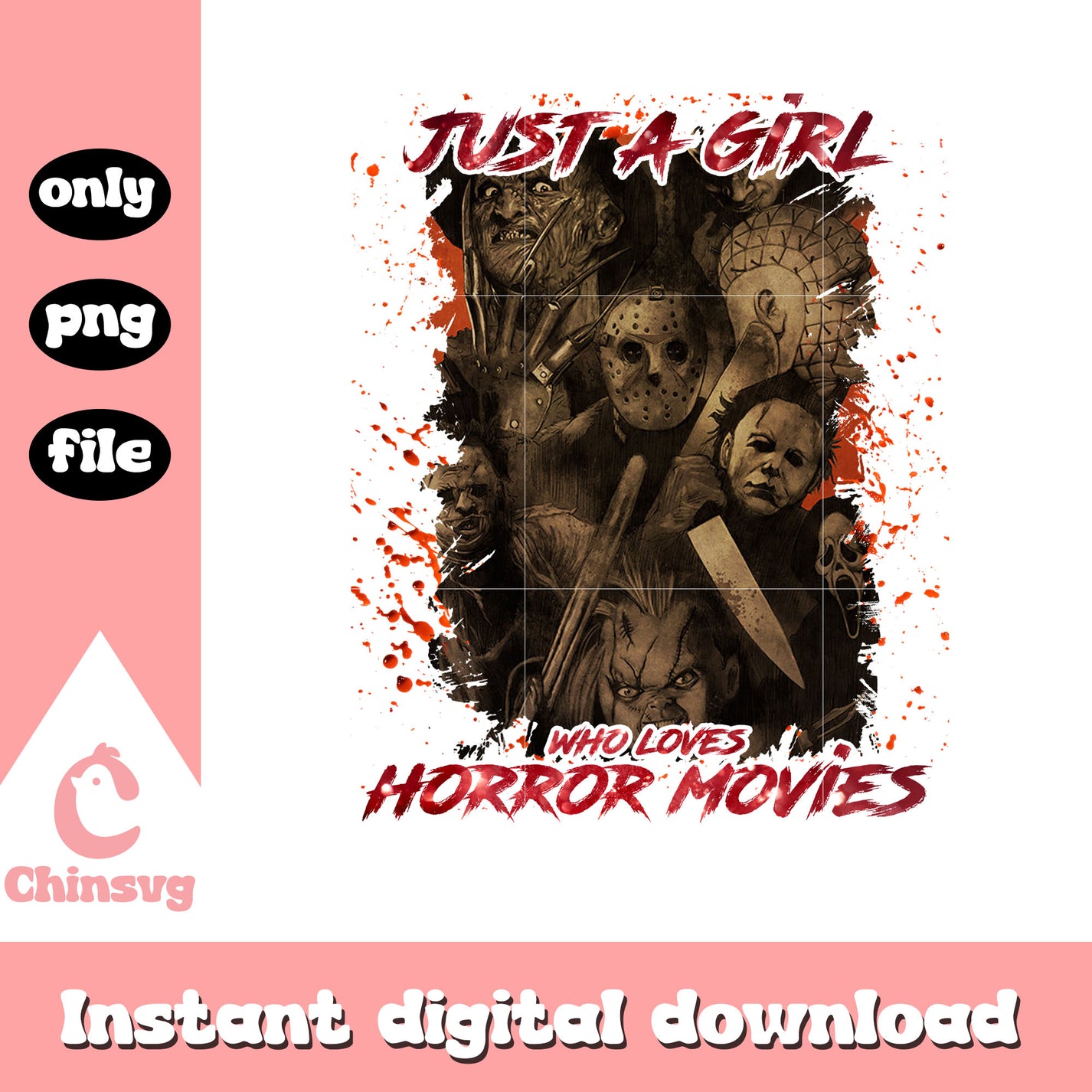 Horror character drawings png, characters from horror films png – Chinsvg