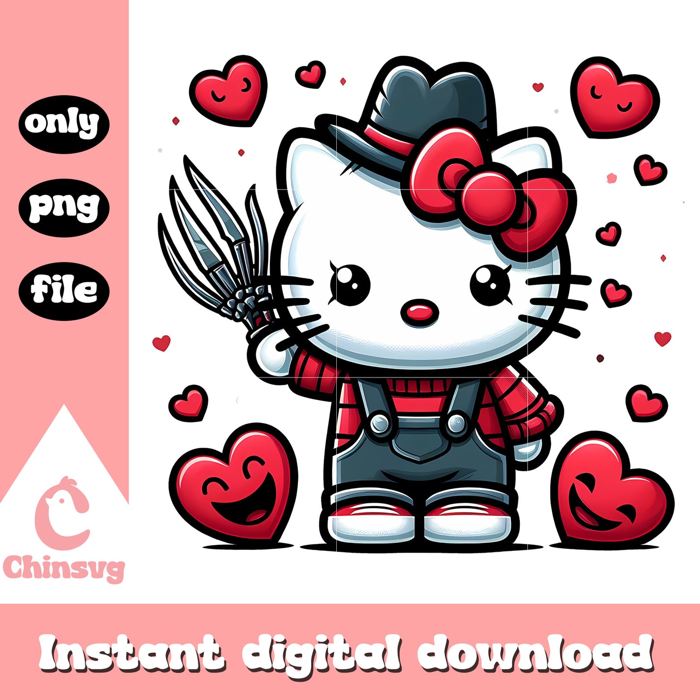 Horror character hello kitty costume png, horror character png – Chinsvg