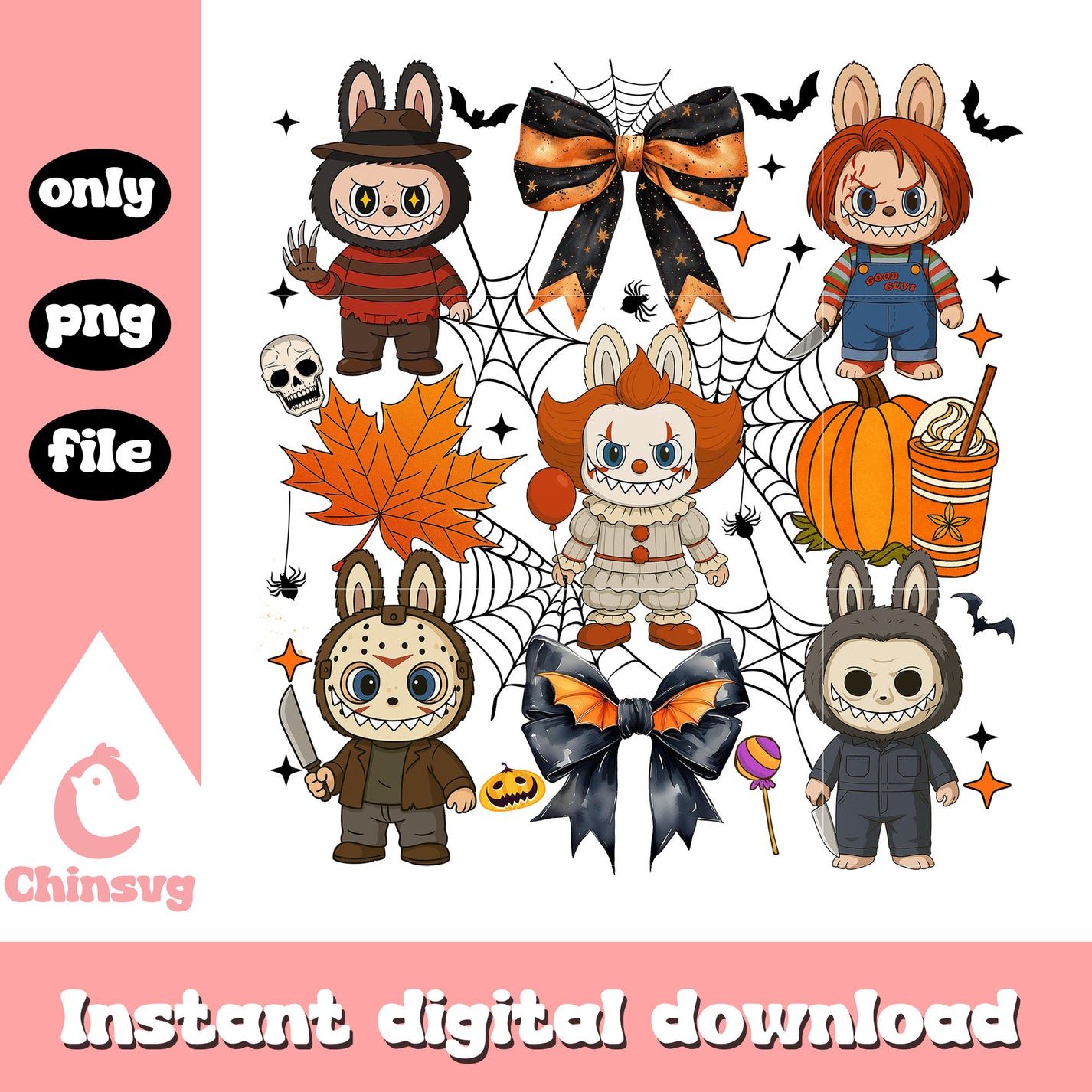 Horror labubu on halloween png, halloween costume ideas png – Chinsvg