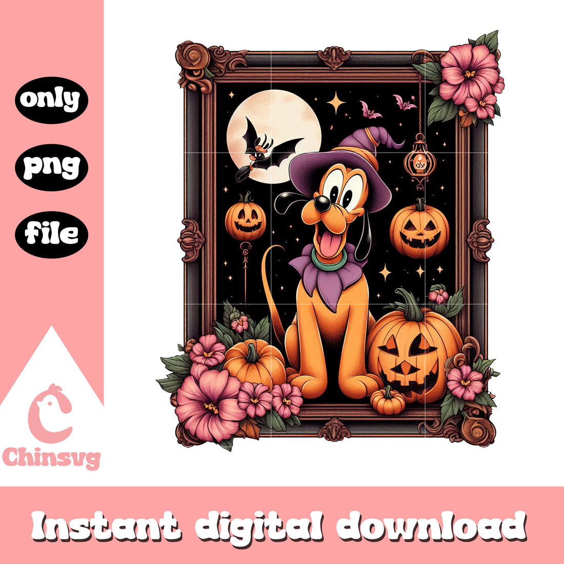 Horror pluto and halloween pumpkin png, pluto dog png – Chinsvg