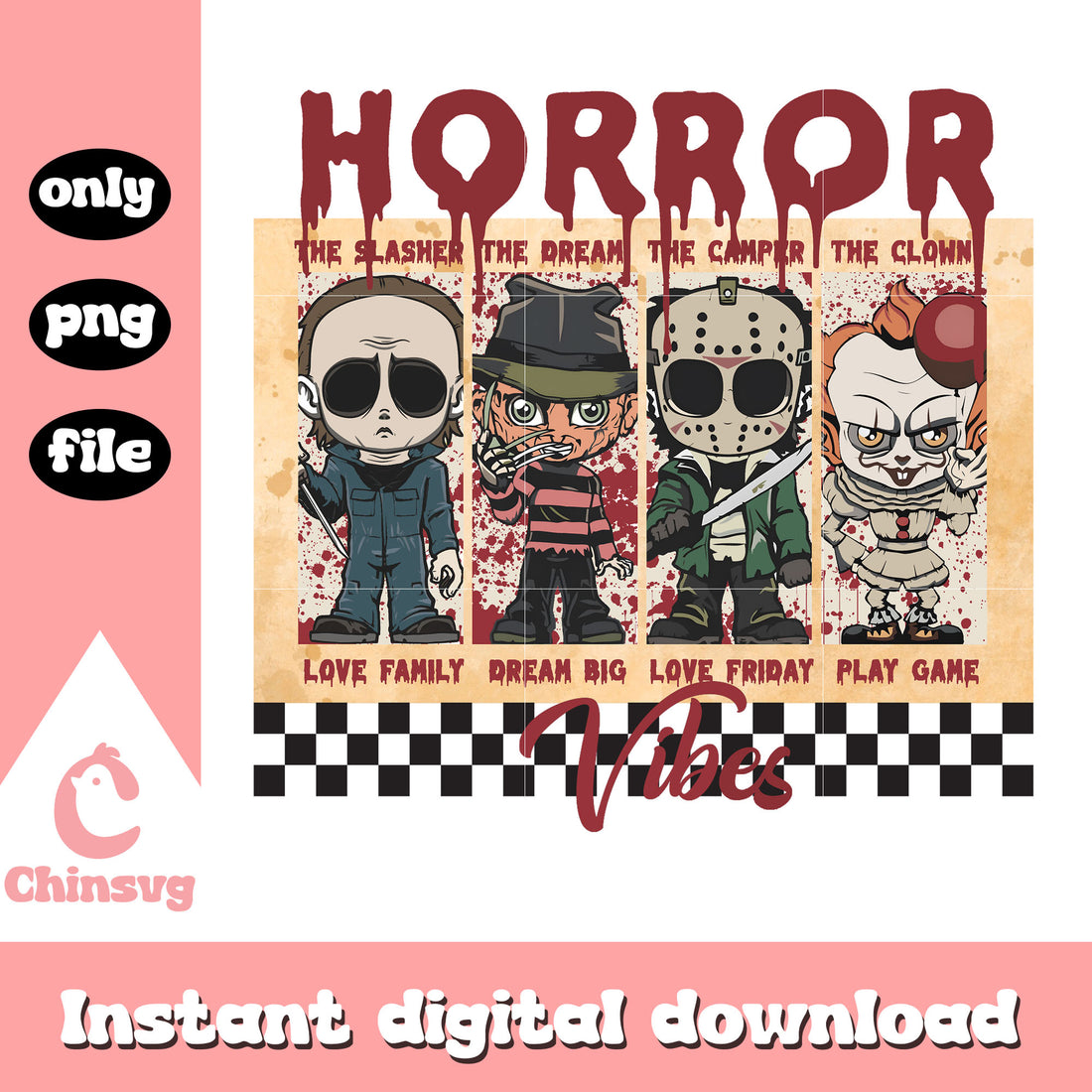 Horror vibe role of character chibi png, the boys chibi horror png ...