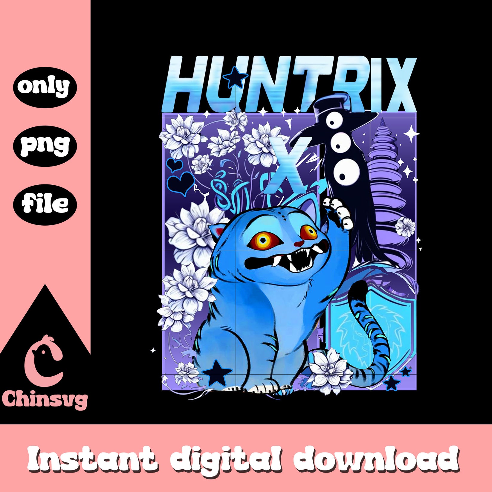 Huntrix derpy and sussy monsters design png, demon hunters png – Chinsvg