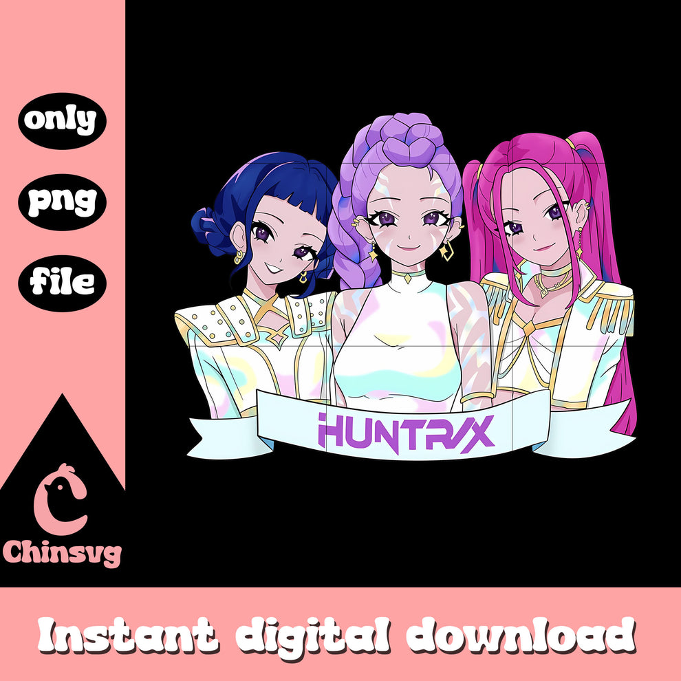 Huntrix hunters members fanart png, huntrix cast png – Chinsvg
