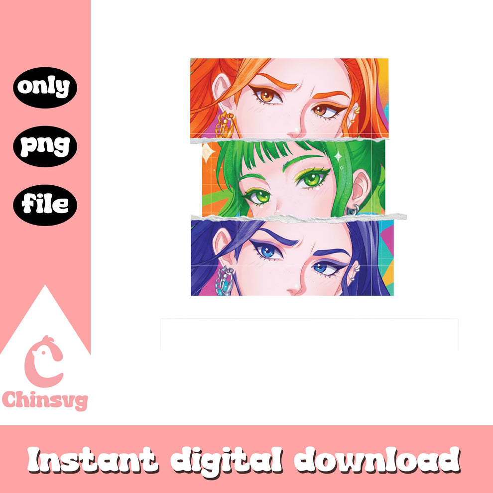 Huntrix members fanart design png, the huntrix band png – Chinsvg