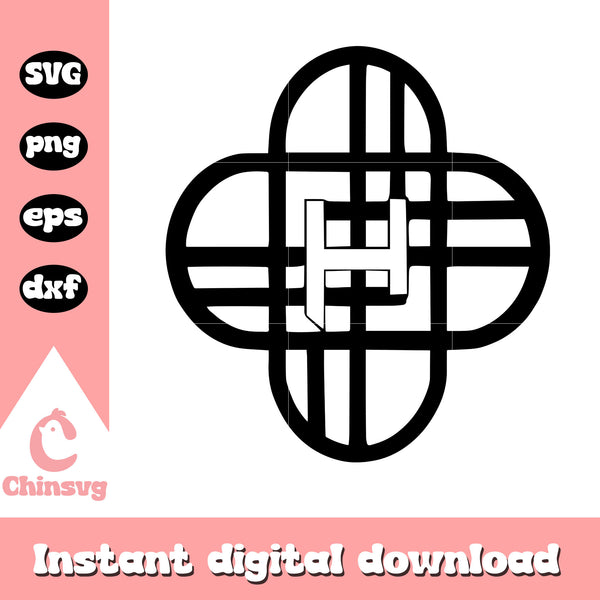Huntrix symbol black design svg, kpop demon hunters svg – Chinsvg