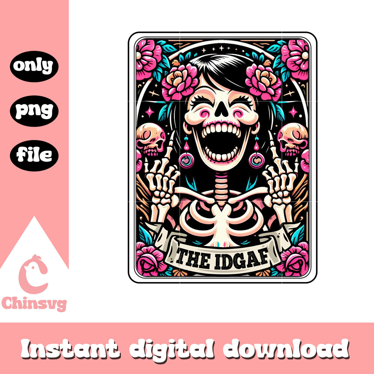 IDGAF tarot card png, human skeleton png, tarot cards png – Chinsvg