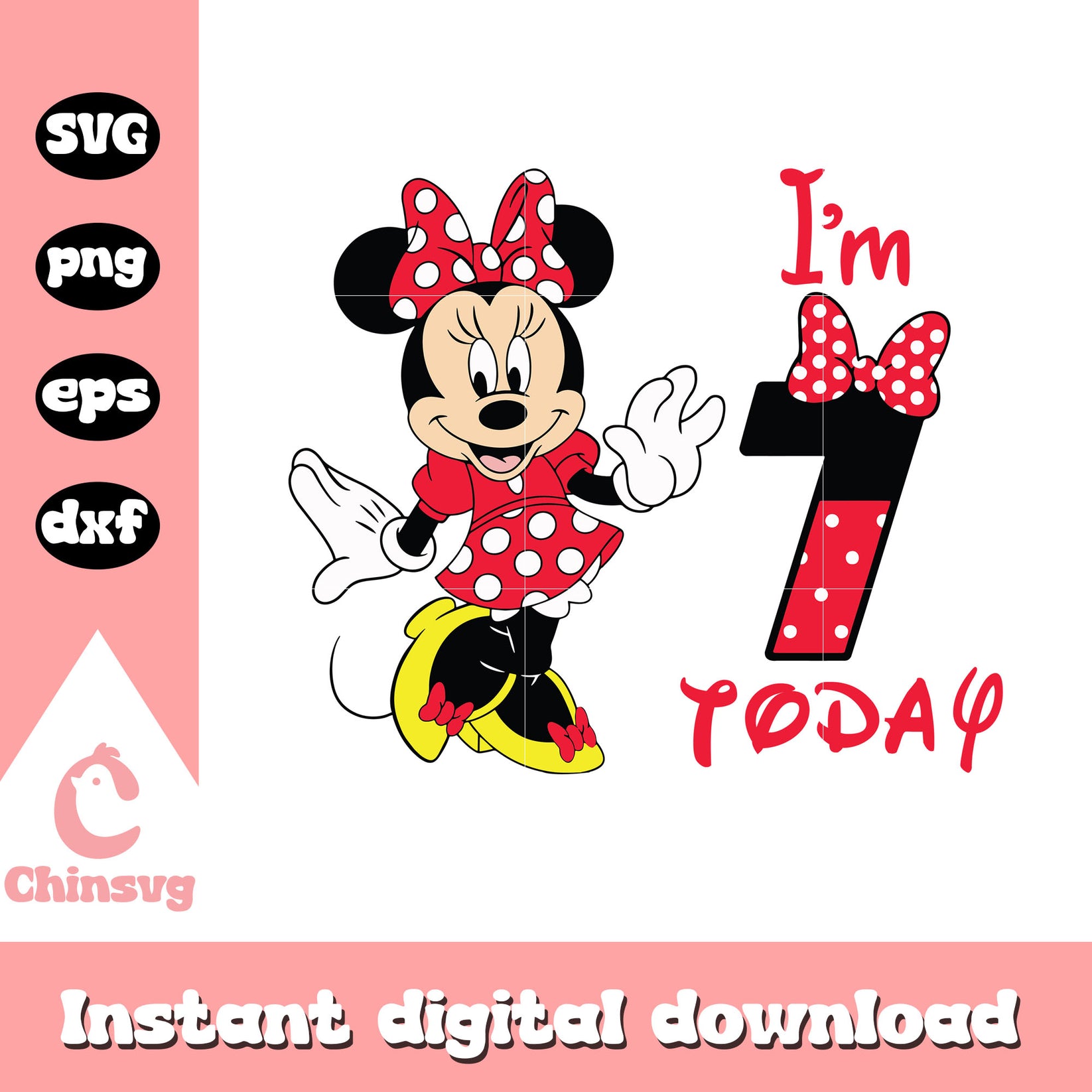 I'm 7th today minnie mouse svg, minnie mouse birthday svg – Chinsvg