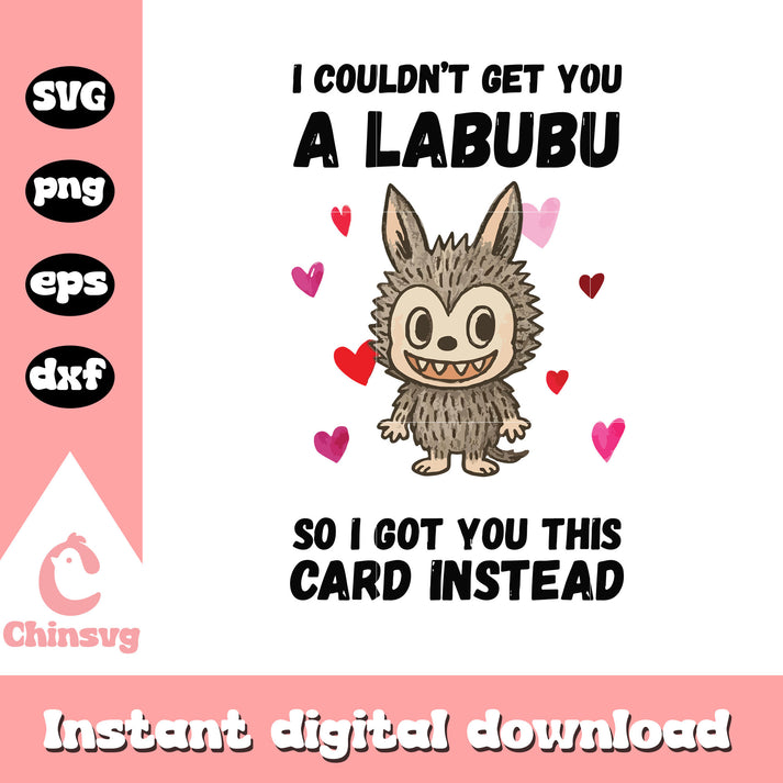 I couldn't get you a labubu quote design svg, labubu art svg – Chinsvg