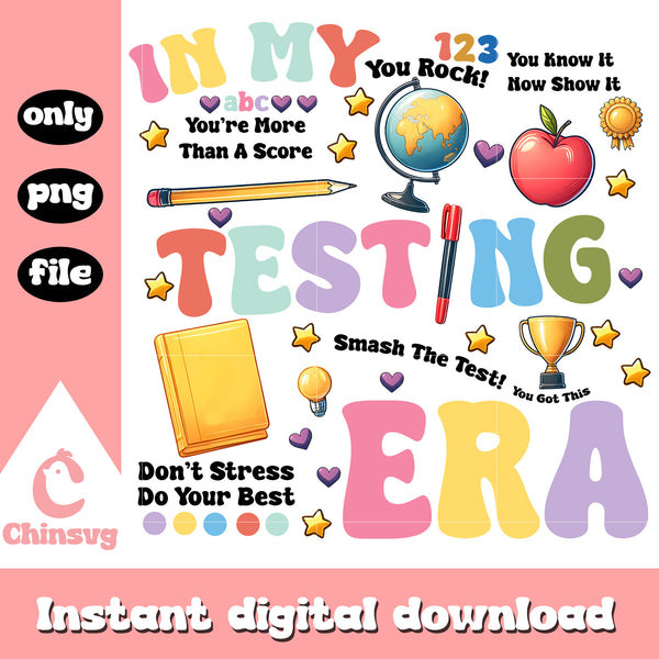 In my testing era font design png, test day png, school day png – Chinsvg