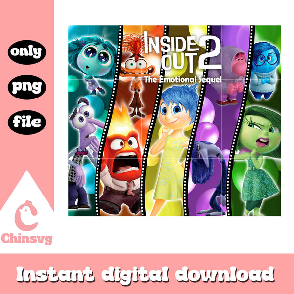 Inside out 2 the emotional sequel tumbler png, movie inside out 2 png ...