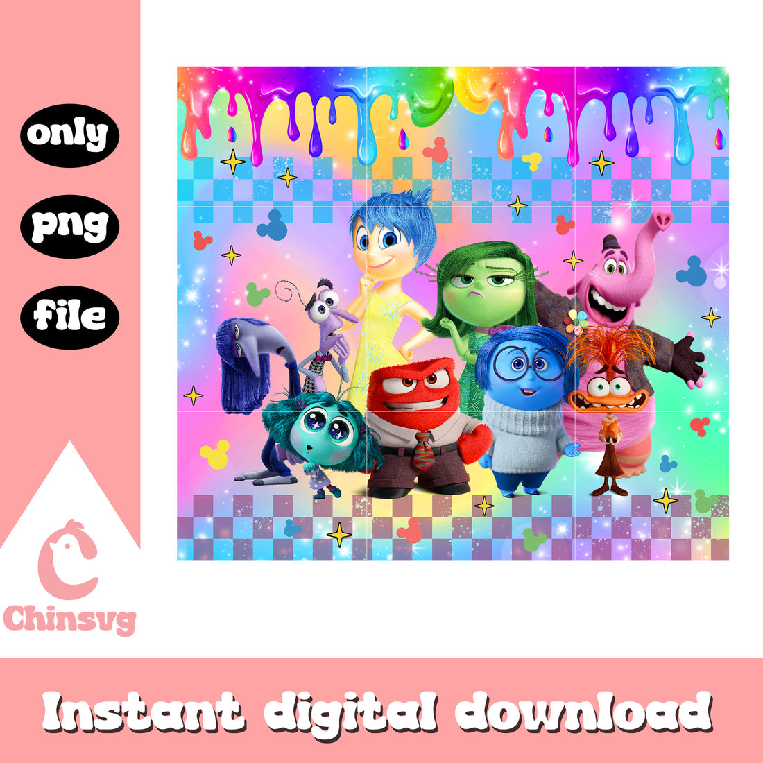 Inside out colour poster tumbler png, inside out poster png – Chinsvg