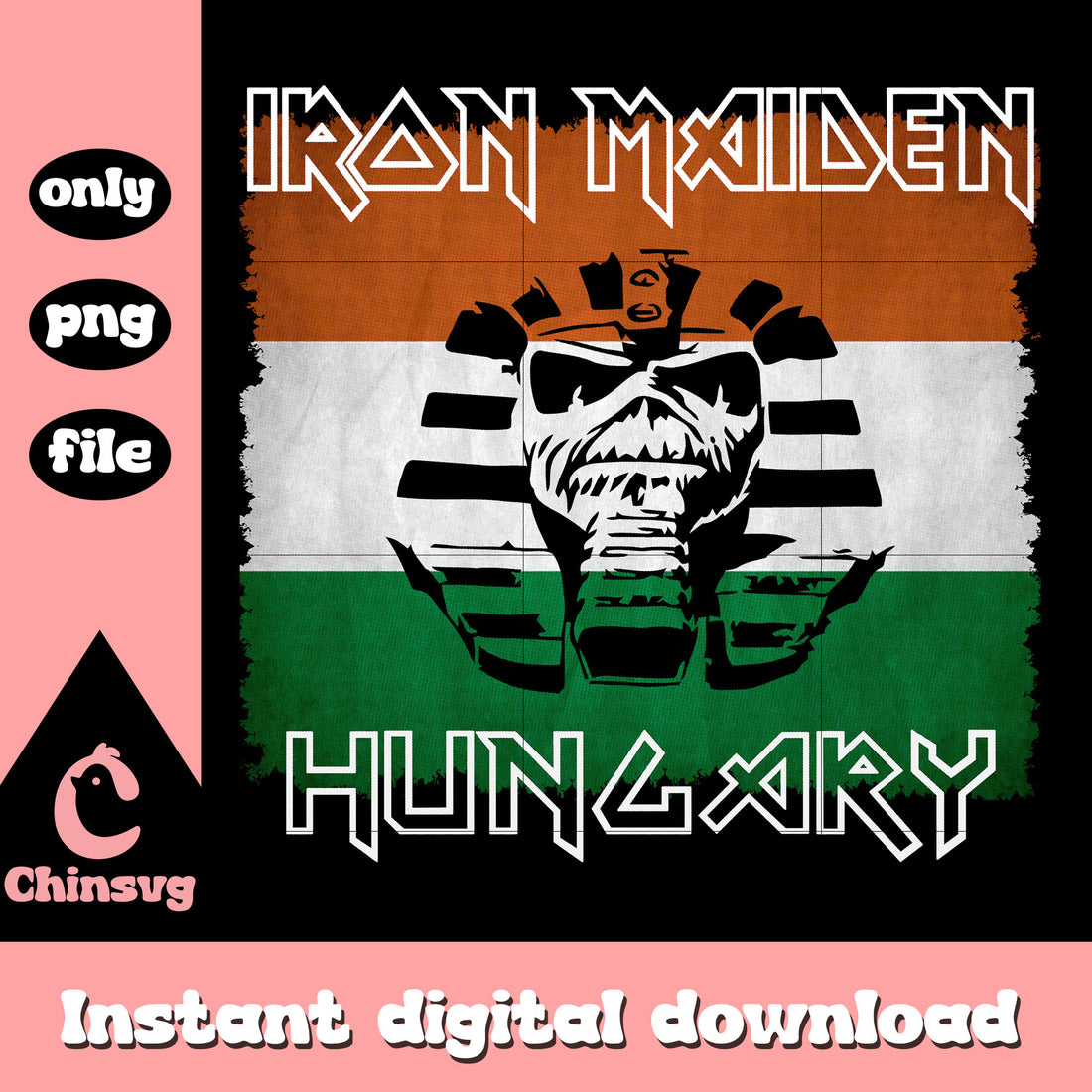 Iron maiden hun gary flag design png, iron maiden album png, rock png ...