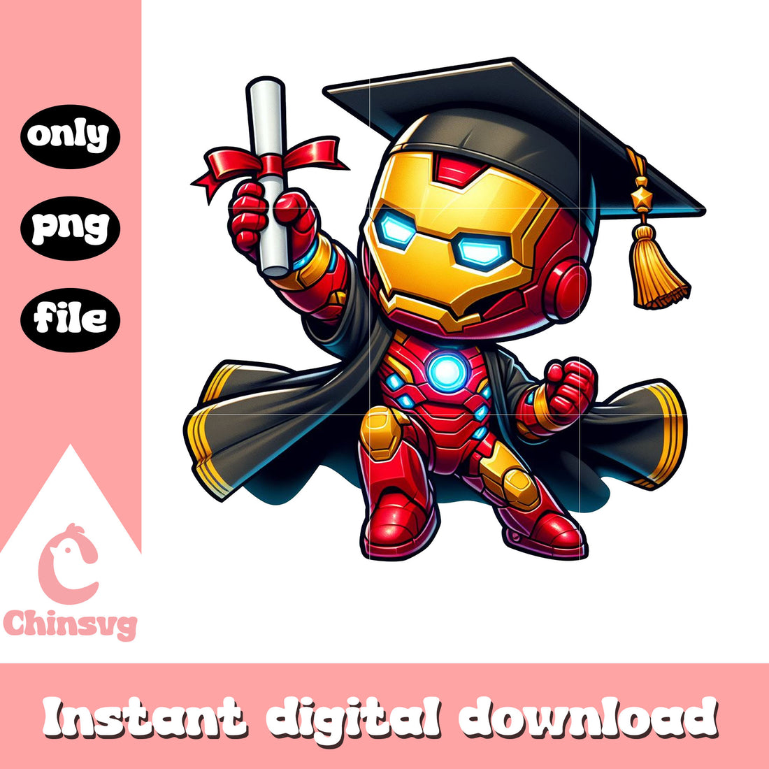 Iron man graduation day design png, iron man graduation png – Chinsvg