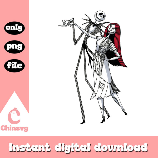 Jack and sally dancing clipping png, nightmare couple dancing png – Chinsvg