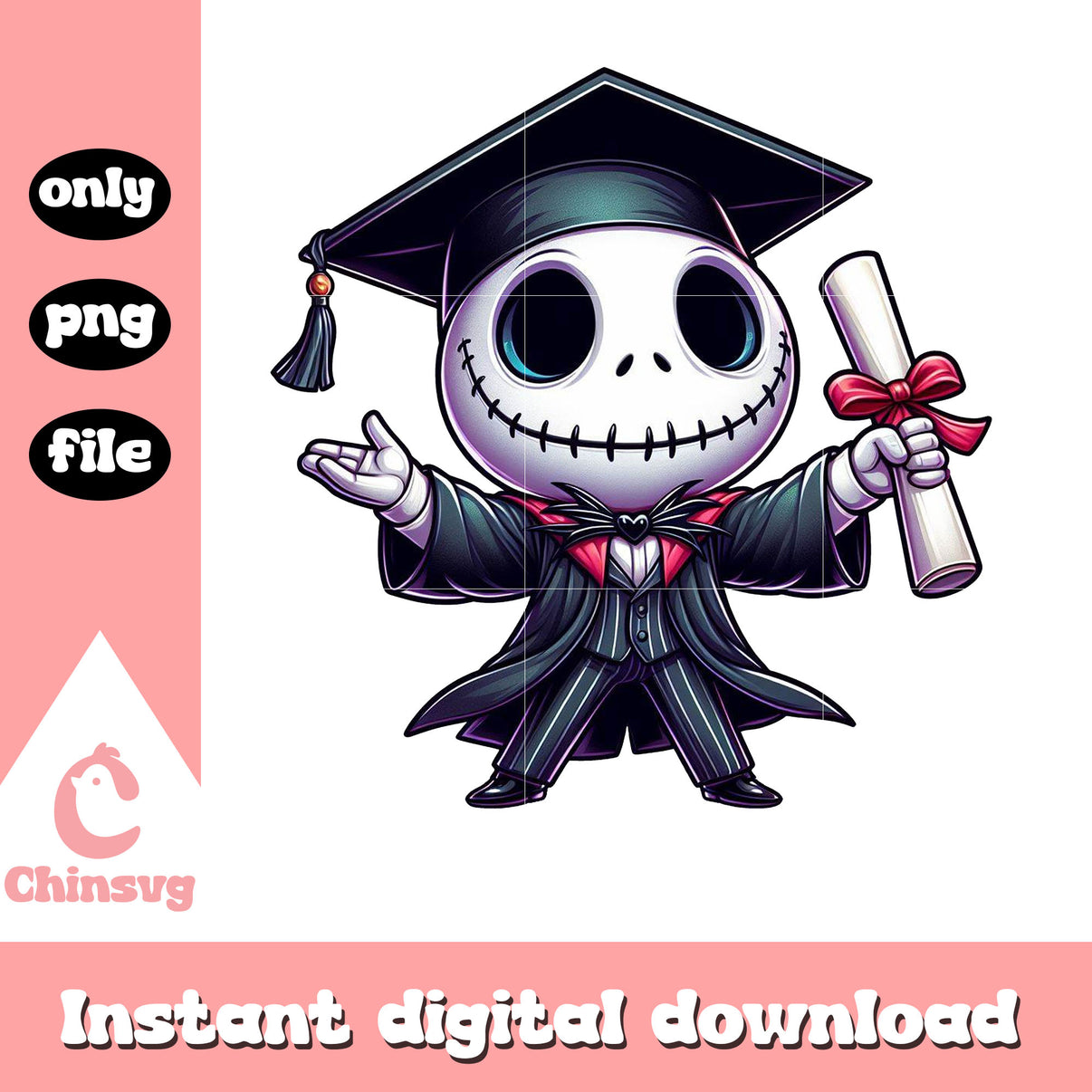 Jack skellington chibi graduation design png, graduation png – Chinsvg