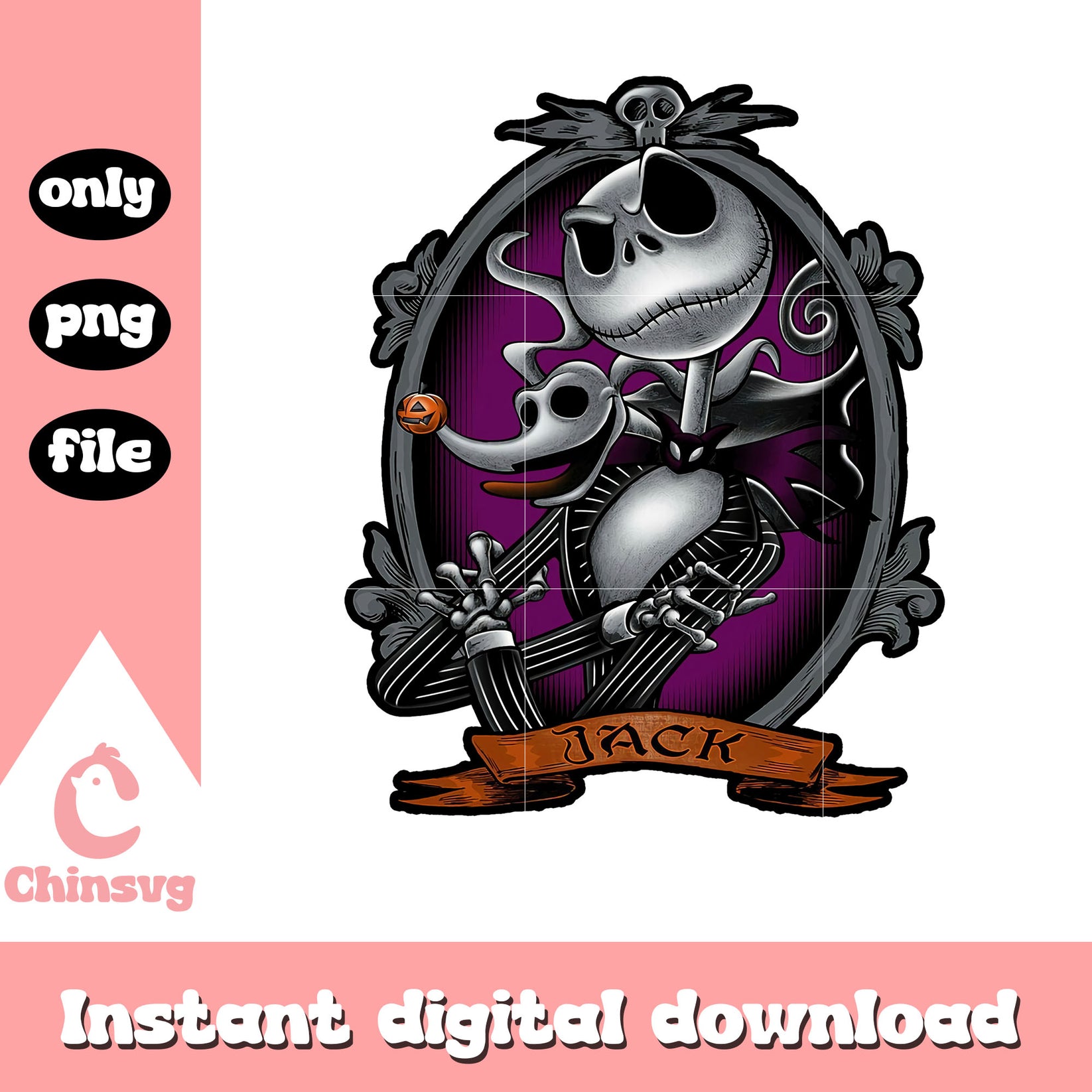 Jack skellington mirror frame png, jack skellington character png – Chinsvg