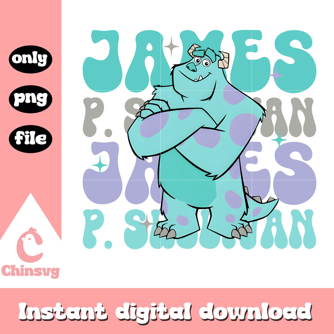 James P Sullivan monster png, James P Sullivan monster standing png ...